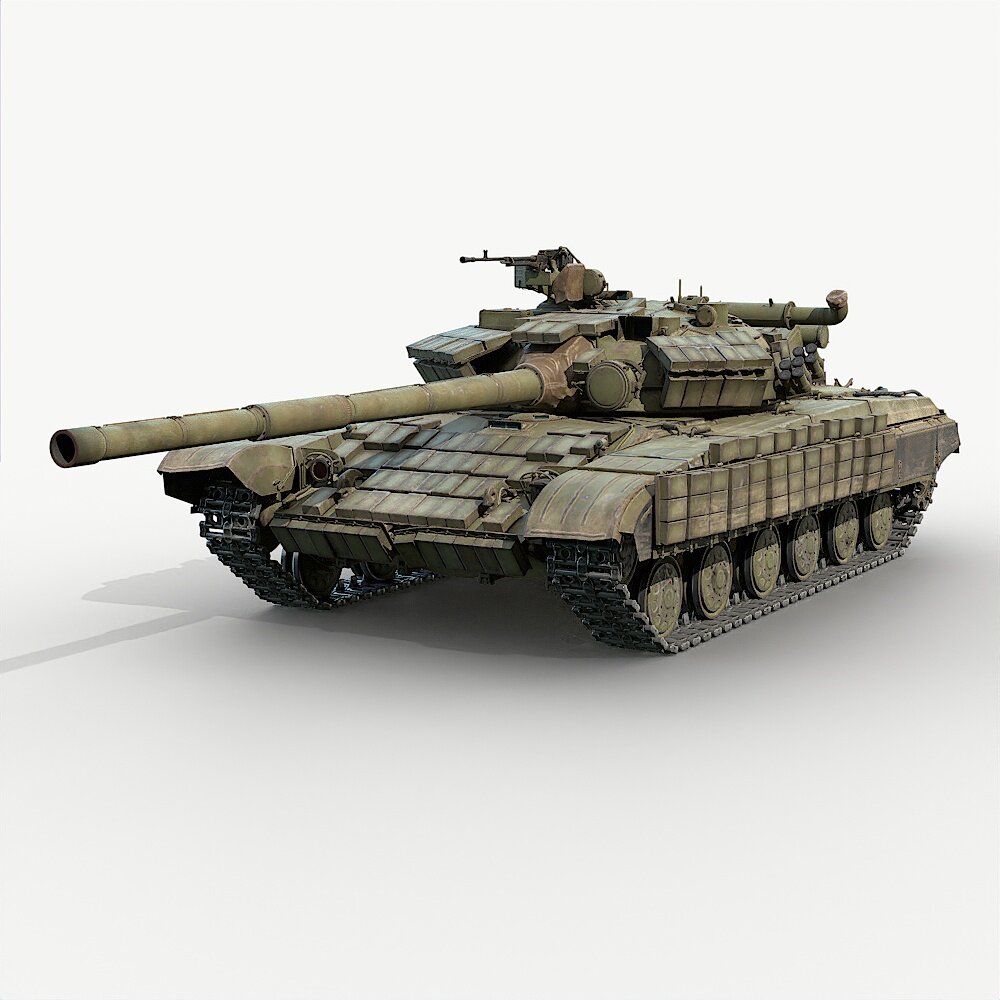 Tanque Principal de Batalla T-64BV Soviético Modelo 3D - Descargar ...