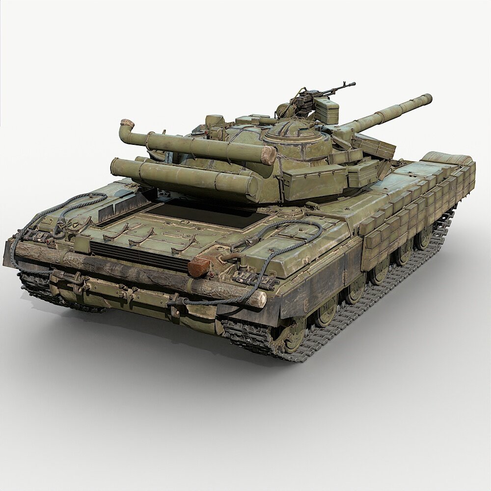 Tanque Principal de Batalla T-64BV Soviético Modelo 3D - Descargar ...