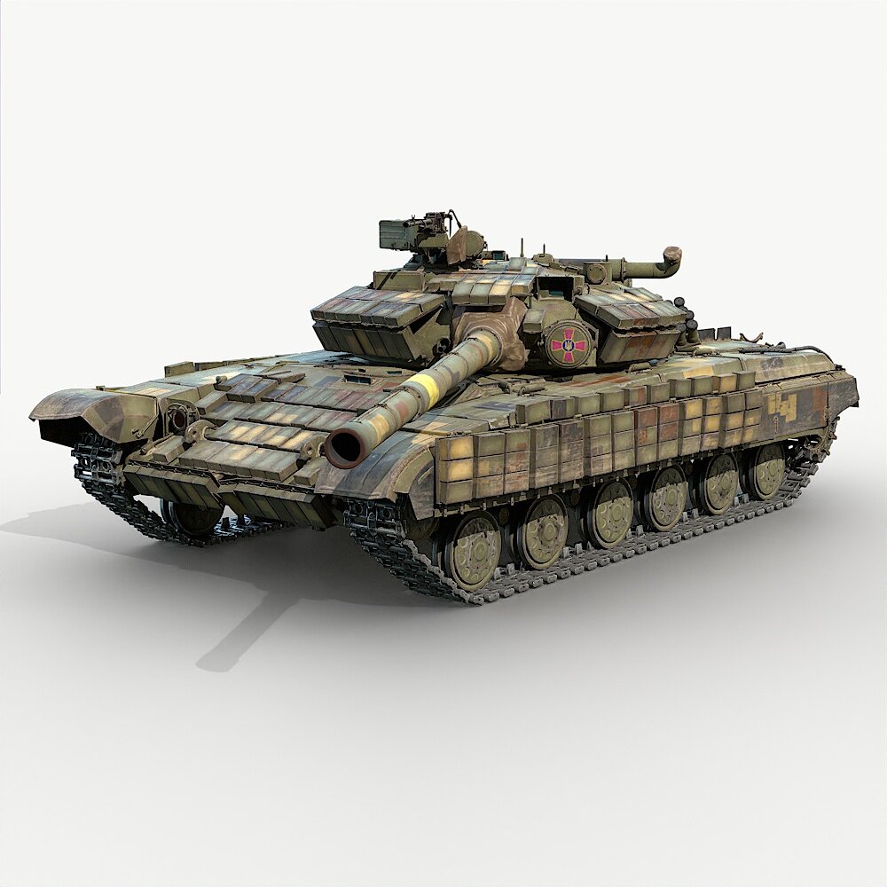 Tanque Principal de Batalla T-64BV Soviético Modelo 3D - Descargar ...