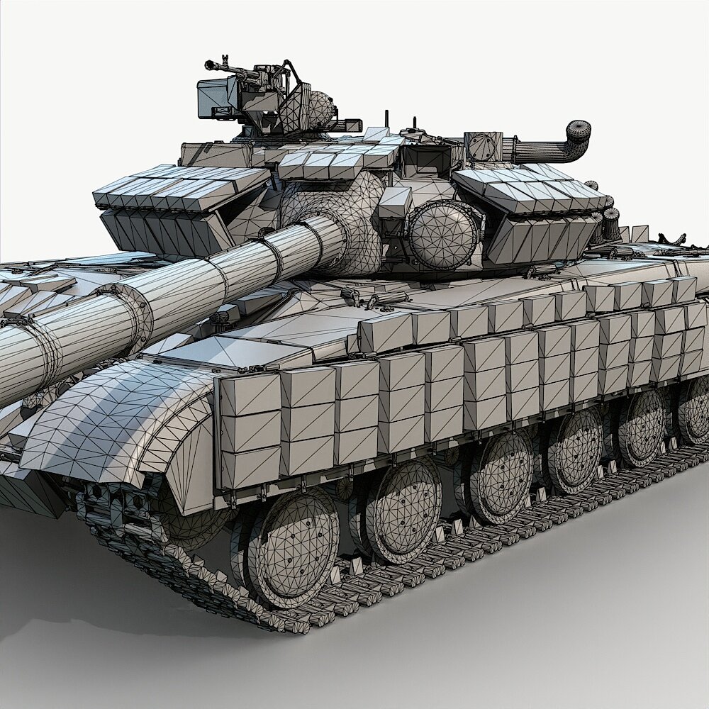 Tanque Principal de Batalla T-64BV Soviético Modelo 3D - Descargar ...