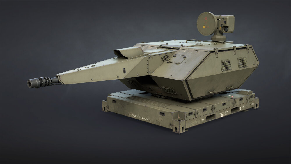 Skynex Anti-aircraft System Low-poly 3D model - Download Artillery ...