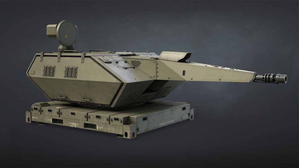 Skynex Anti-aircraft System Low-poly 3D model - Download Artillery ...