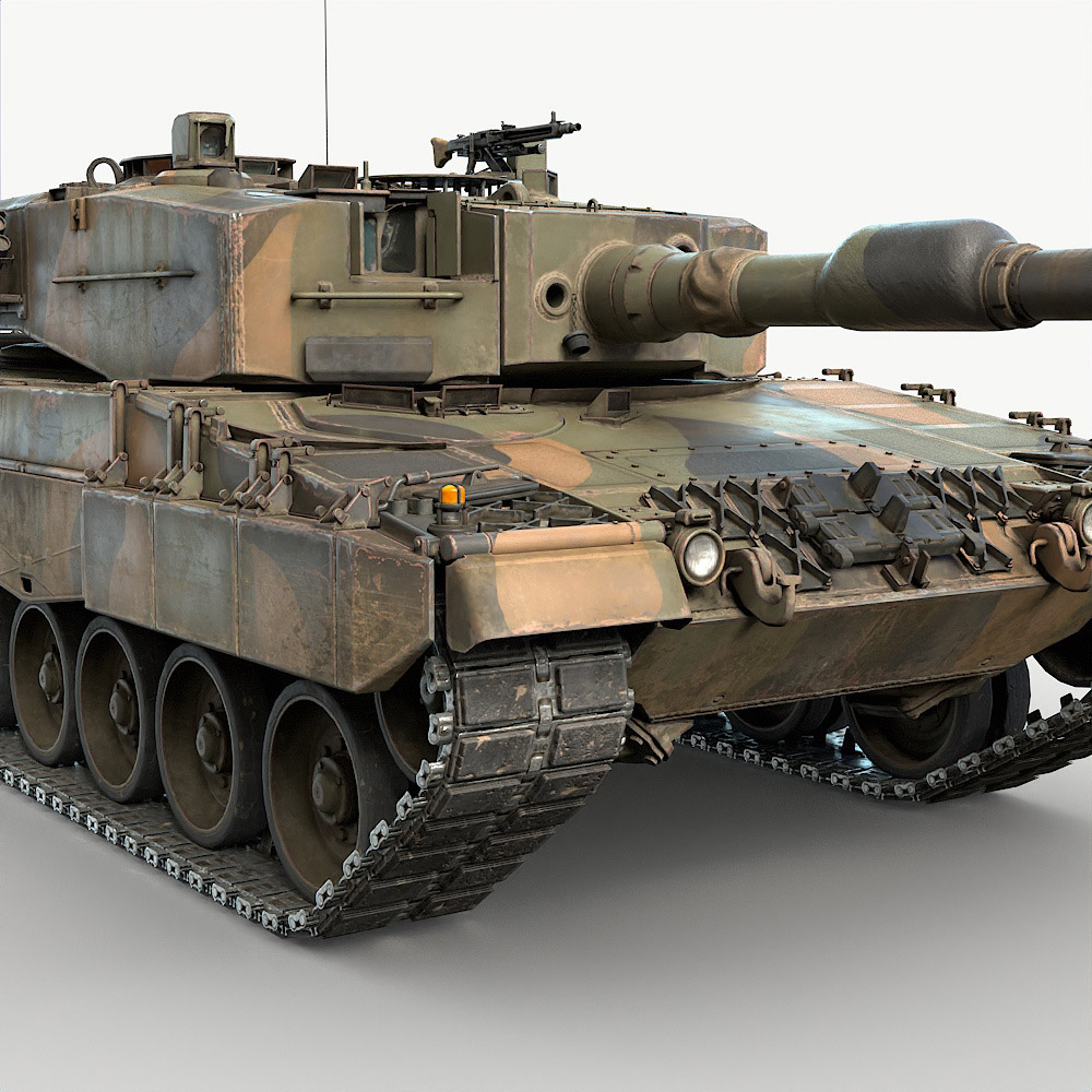 Char de Combat Leopard 2A4 Modèle 3D - Télécharger Char d'assaut on ...
