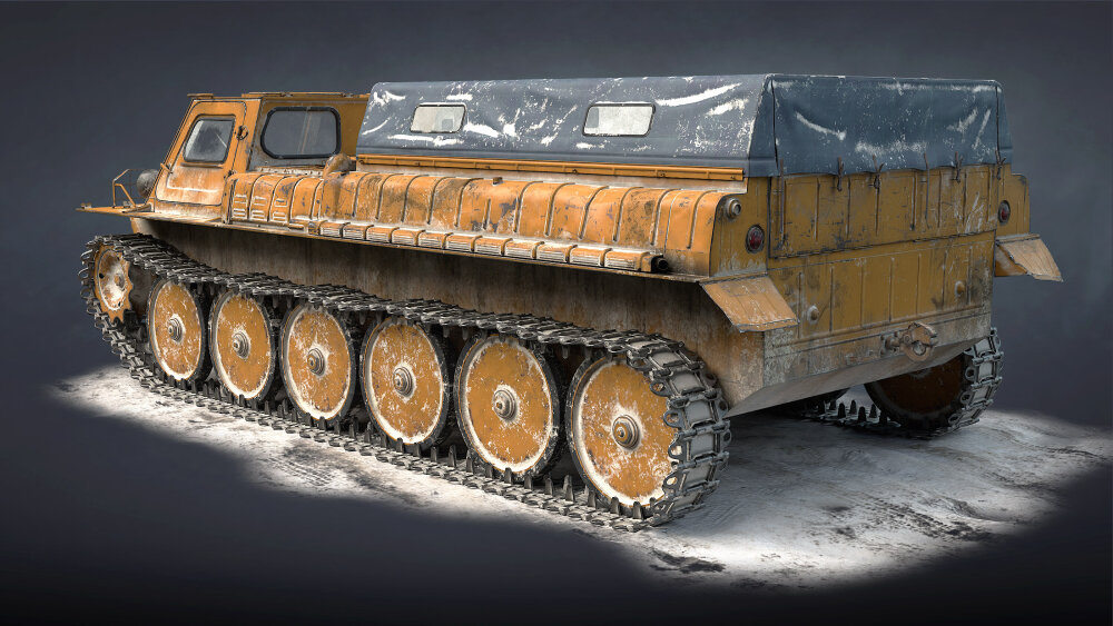 Gt-sm Tracked All-terrain Vehicle 3D model - Download Fighting Vehicle ...