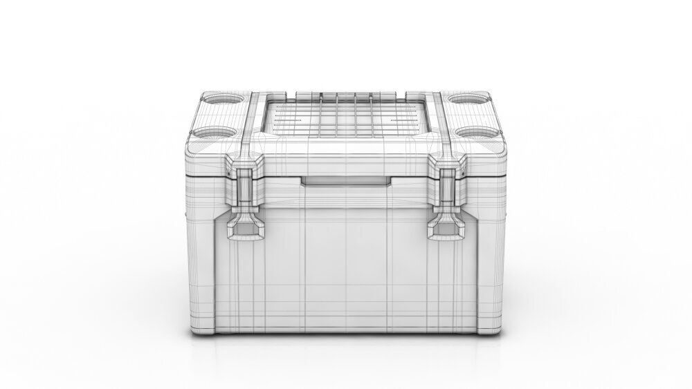 Heavy Duty Camping Cooler 3D model - Download Hobbies on 3DModels.org
