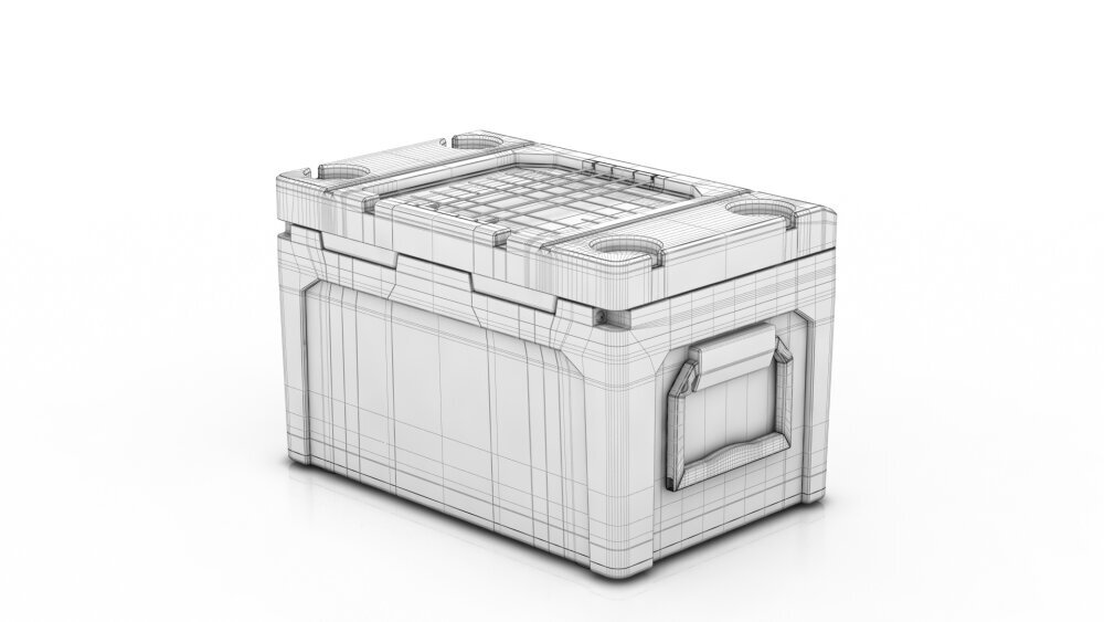 Heavy Duty Camping Cooler 3D model - Download Hobbies on 3DModels.org