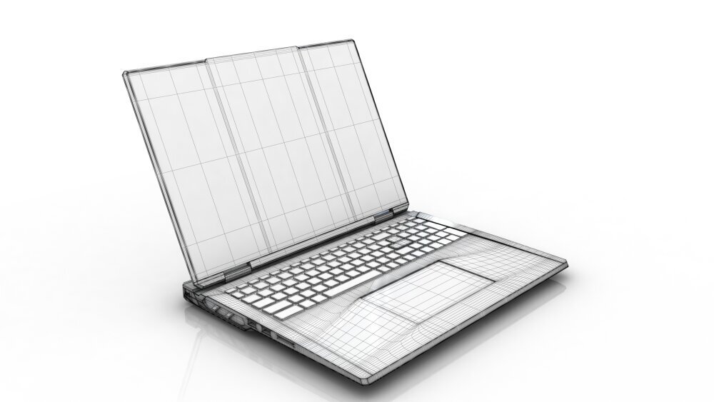 Msi Raider 18 Hx A14v Laptop 3D model - Download Laptop on 3DModels.org