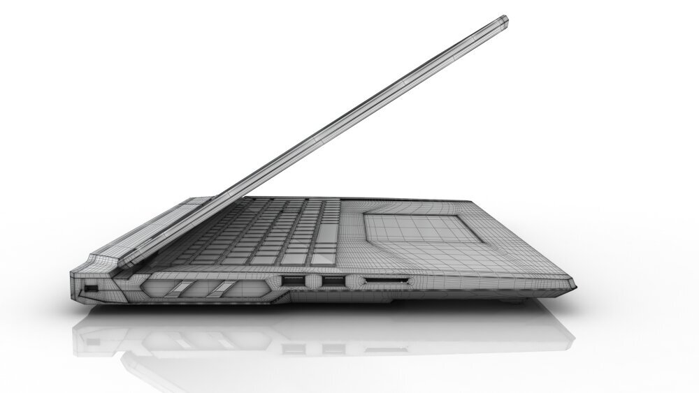 Msi Raider 18 Hx A14v Laptop 3D model - Download Laptop on 3DModels.org