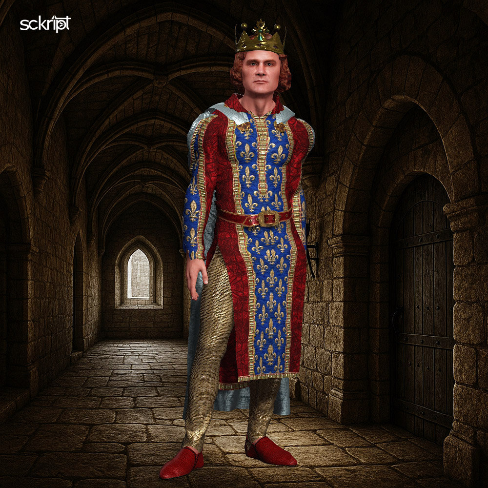 Medieval King 3D model - Download Character on 3DModels.org