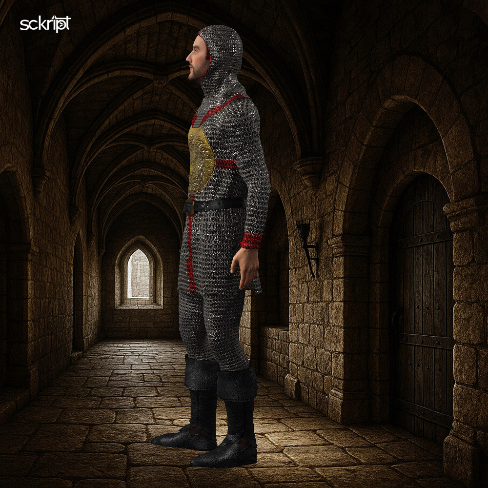 Medieval Knight 3D model - Download Character on 3DModels.org