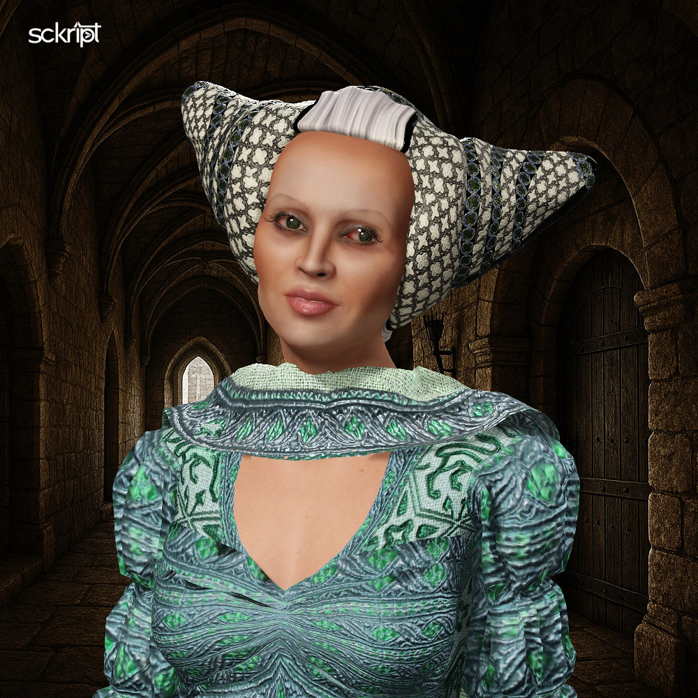 Medieval Dame Du Lac 3D model - Download Character on 3DModels.org