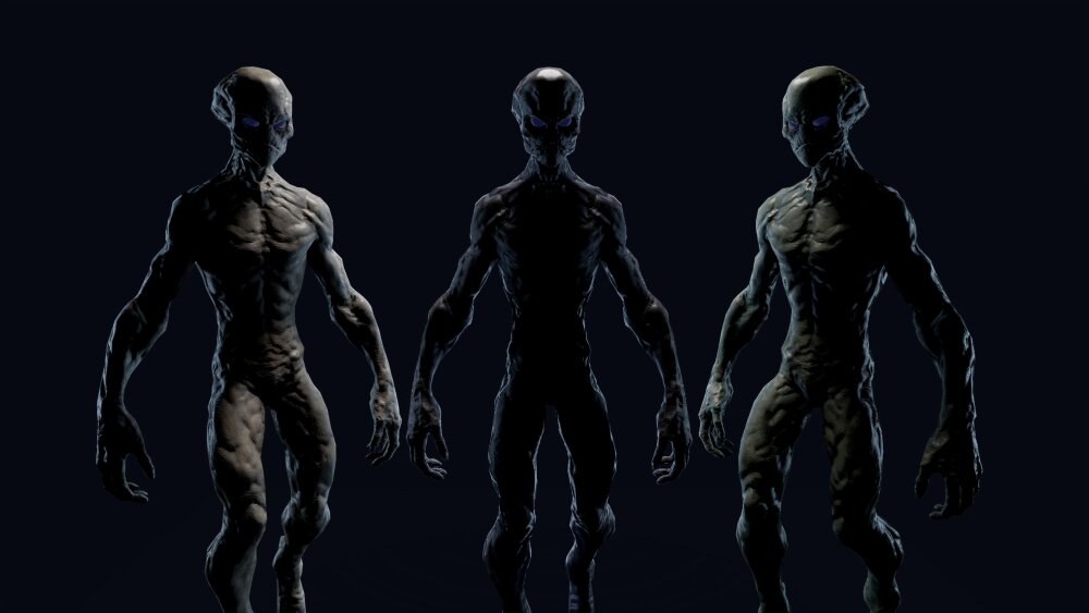 Alien Animated and Game Ready 3D model - Download Mythological ...