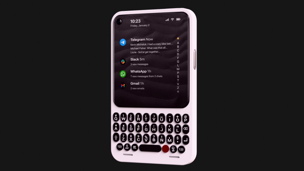 Clicks Phone Concept with Physical Keyboard 3D model - Download Phones ...