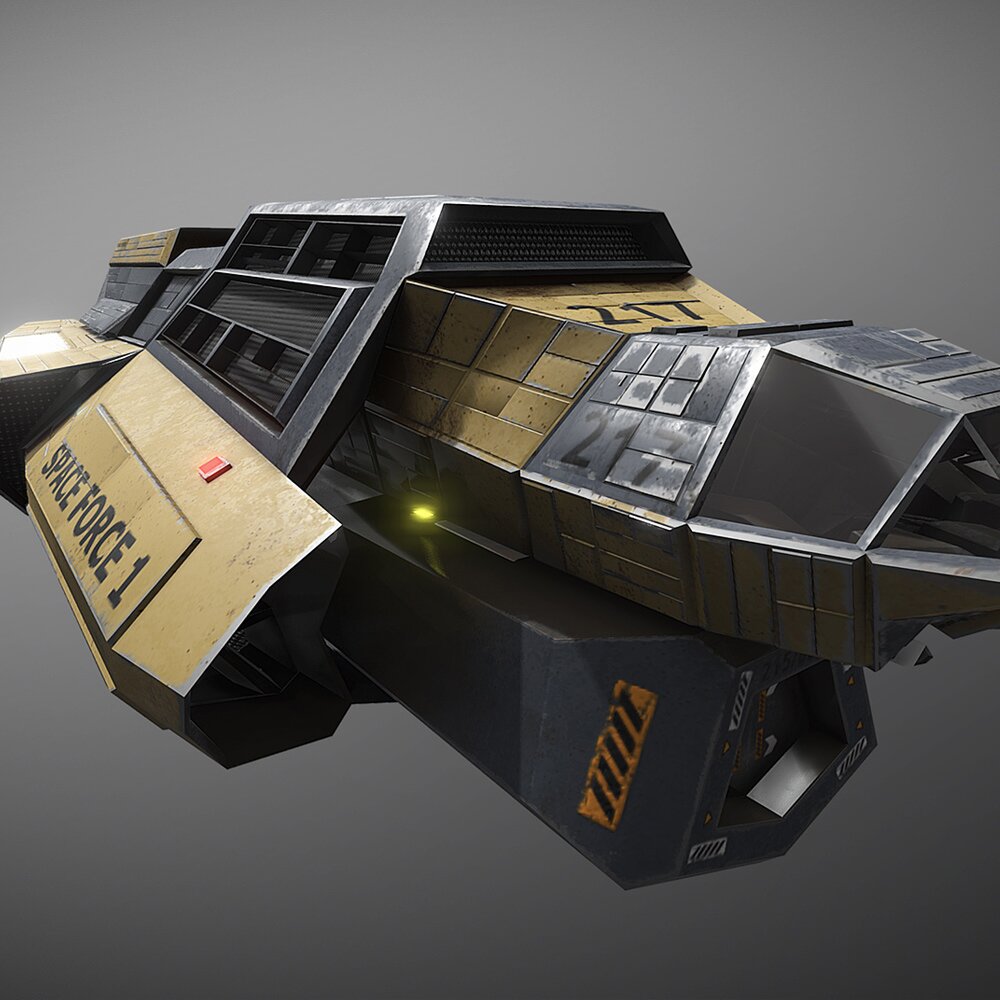 Space Force 1 – Transport 3D model - Download Spaceship on 3DModels.org