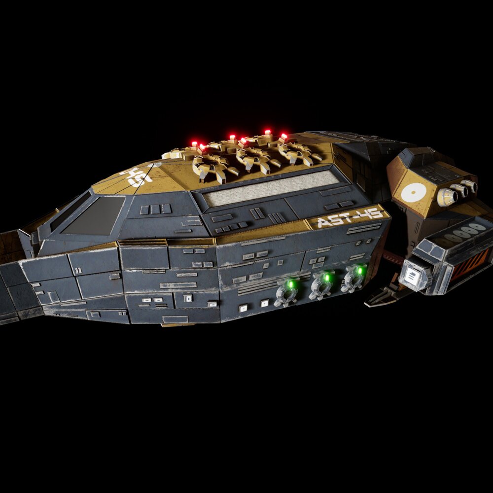 Space Force Heavy Transport 3D model - Download Spaceship on 3DModels.org