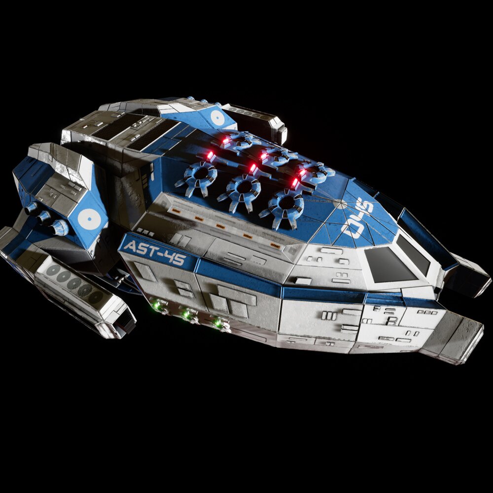 Space Force Heavy Transport 3D model - Download Spaceship on 3DModels.org