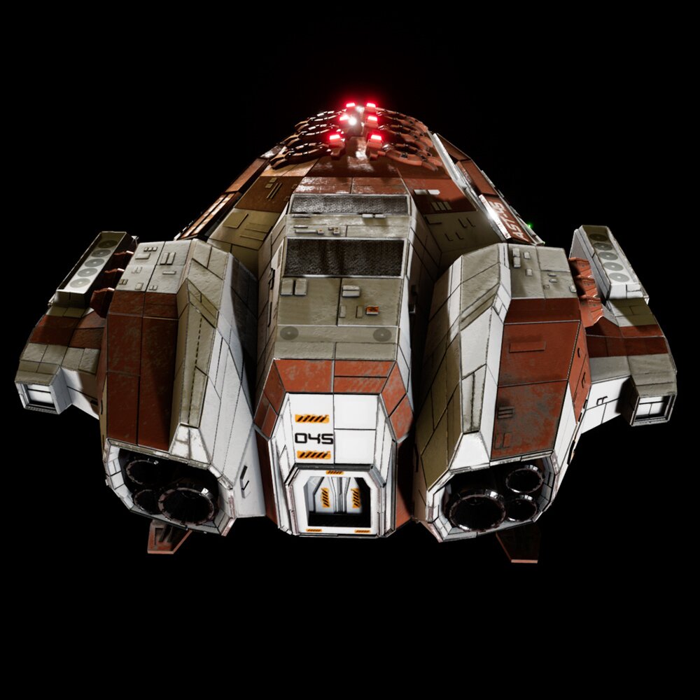 Space Force Heavy Transport 3D model - Download Spaceship on 3DModels.org