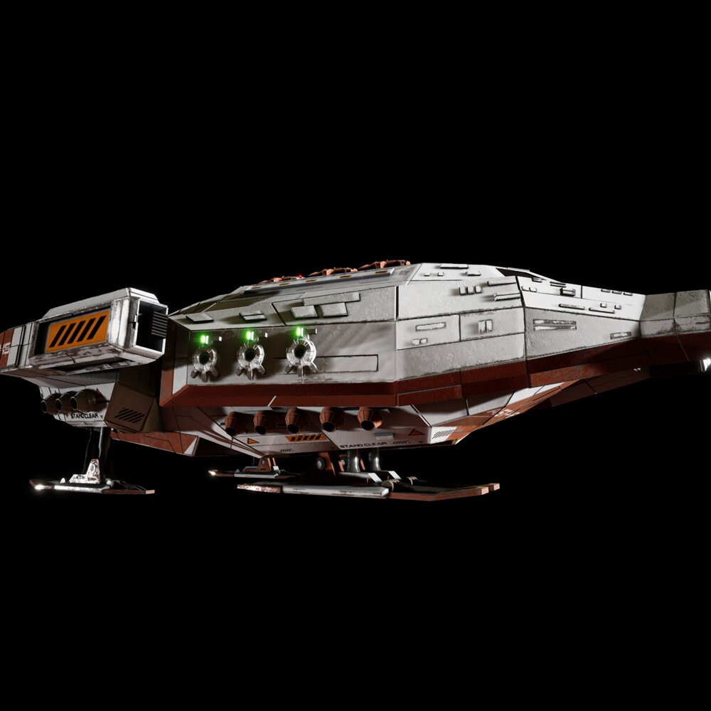 Space Force Heavy Transport 3D model - Download Spaceship on 3DModels.org