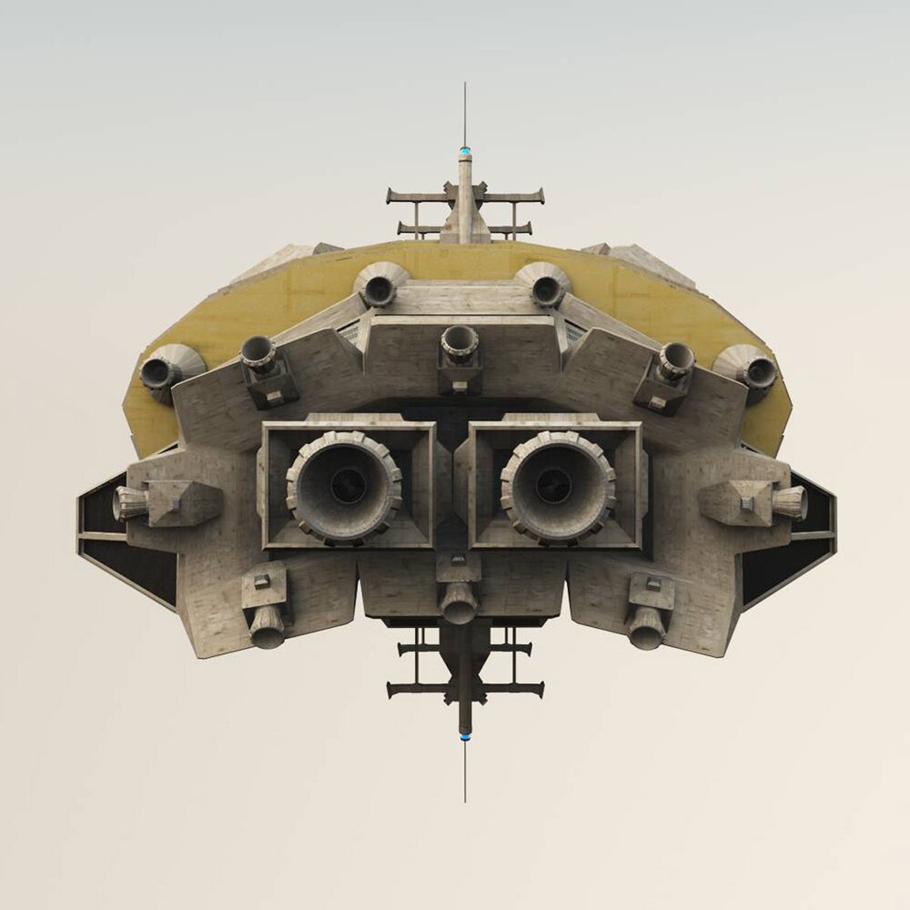 CDF Horrock Support Frigate 3D model - Download Spaceship on 3DModels.org
