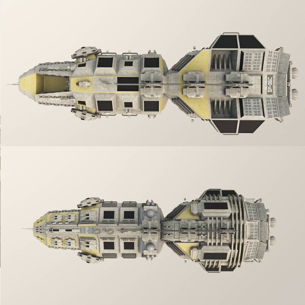 CDF Horrock Support Frigate 3D model - Download Spaceship on 3DModels.org