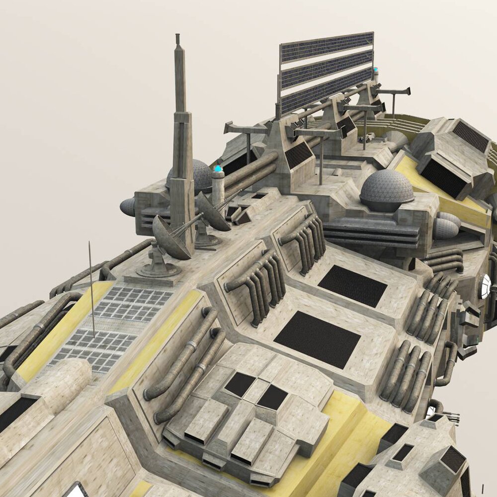 CDF Horrock Support Frigate 3D model - Download Spaceship on 3DModels.org