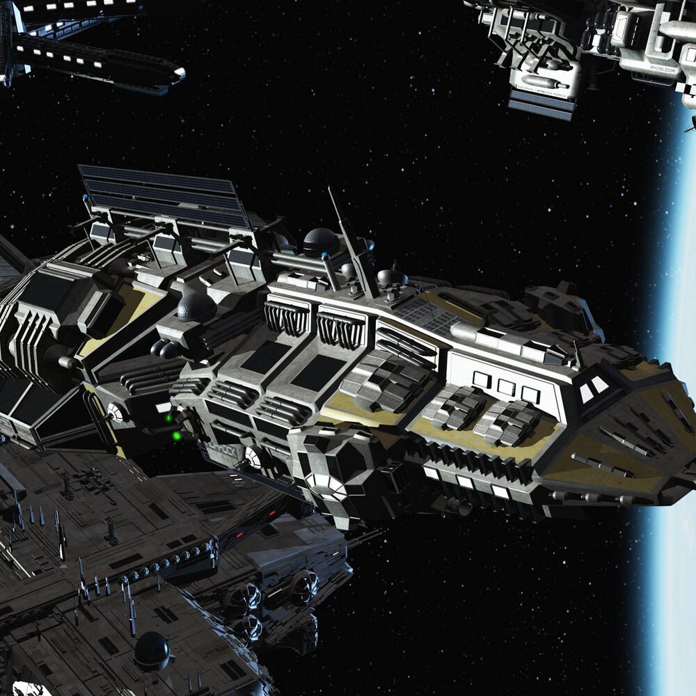 CDF Horrock Support Frigate 3D model - Download Spaceship on 3DModels.org