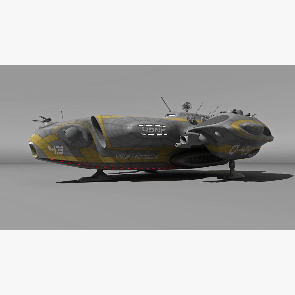 Advanced Space Destroyer 3D model - Download Spaceship on 3DModels.org