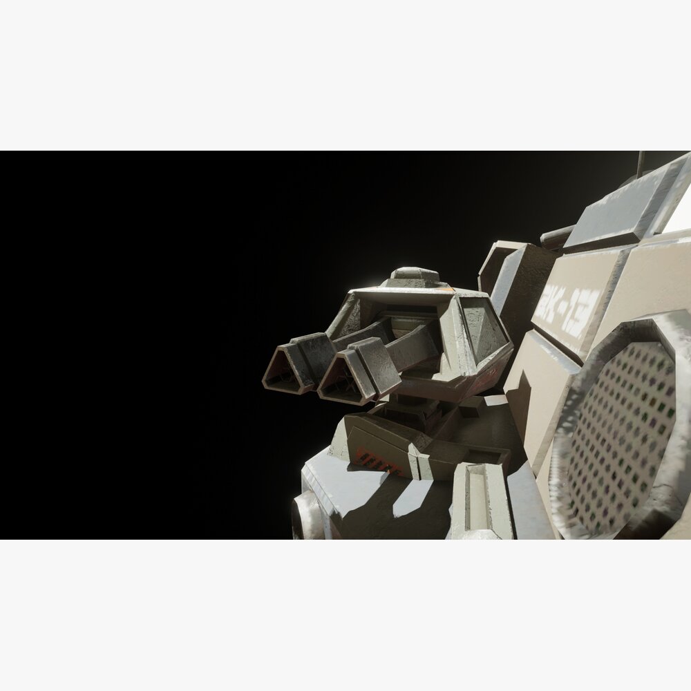 Space Force 1 – Assault Frigate Low-poly 3D model - Download Spaceship ...