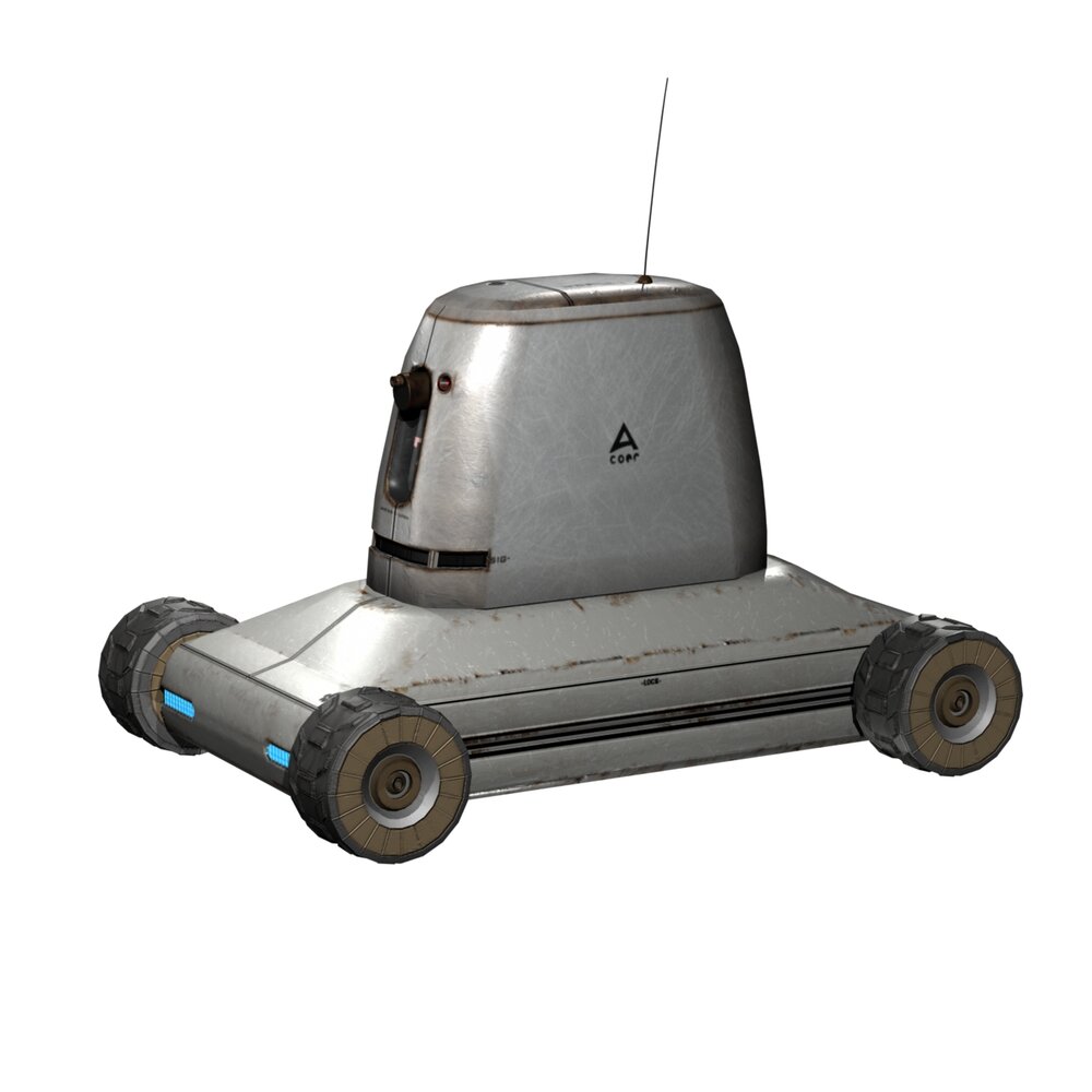 Sci Fi Mobil Drone Gunner 3D model - Download Space Rovers on 3DModels.org
