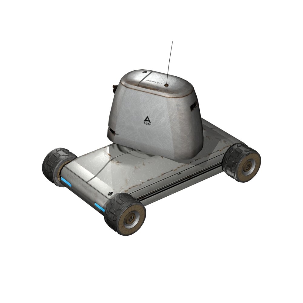 Sci Fi Mobil Drone Gunner 3D model - Download Space Rovers on 3DModels.org