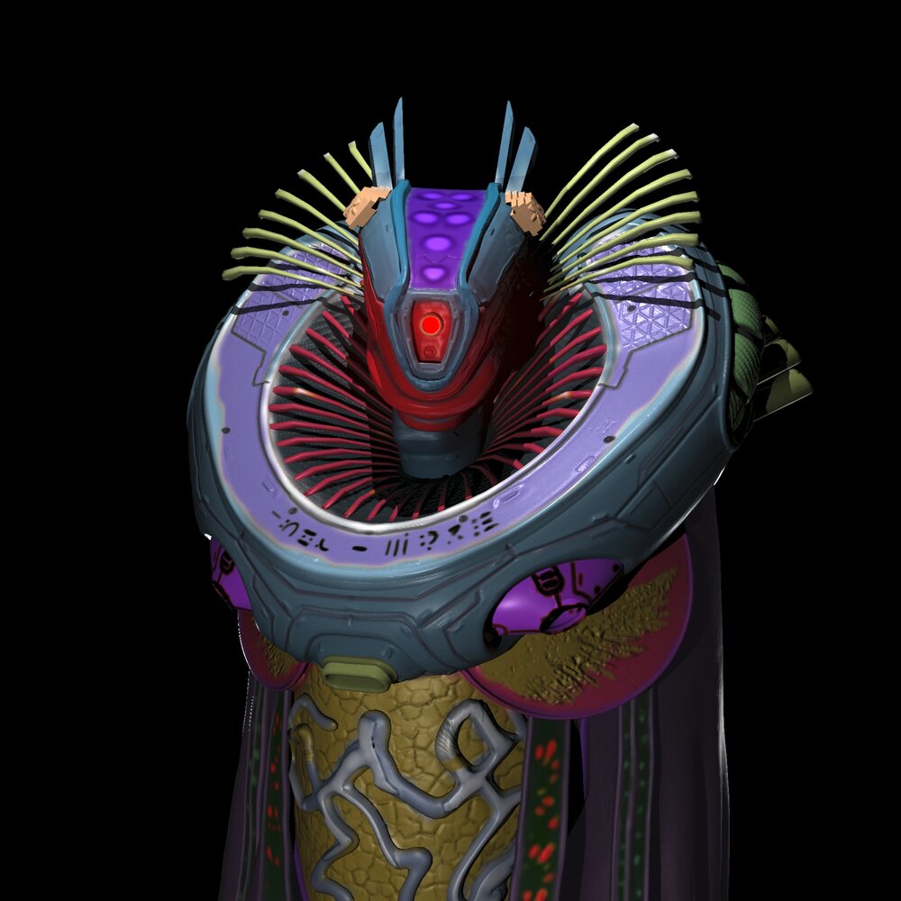 Vorlon Commander 3D model - Download Robots on 3DModels.org
