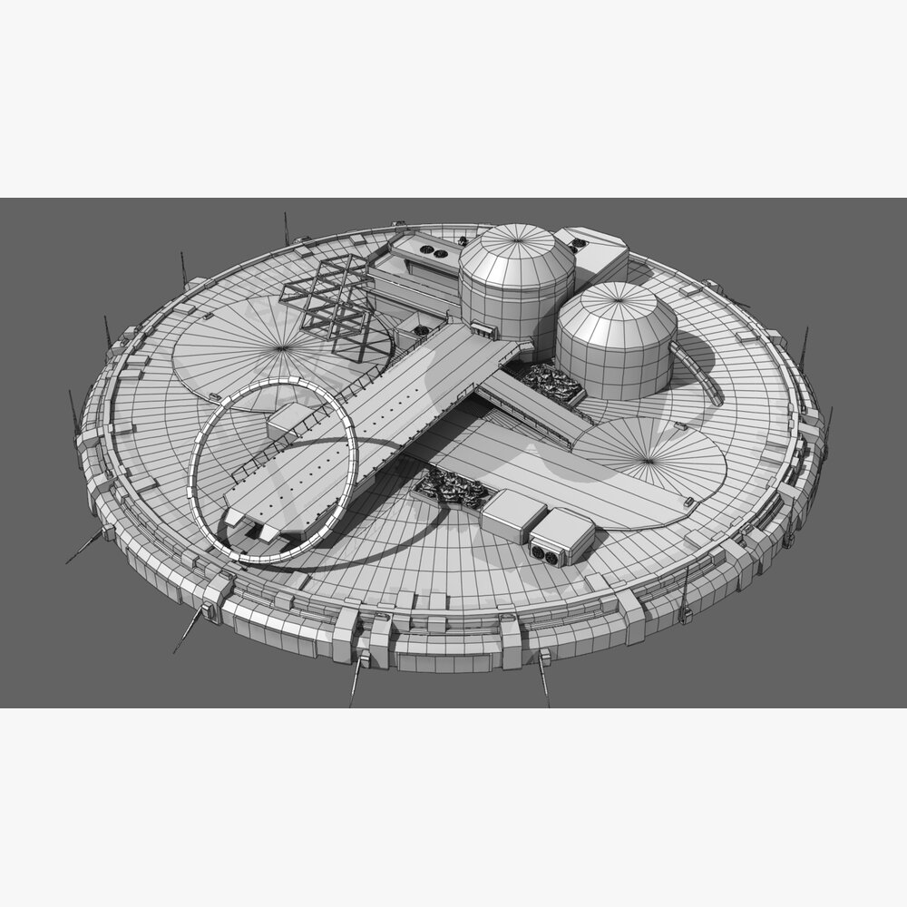 Estructura de Ciudad con Domo Futurista Modelo 3D - Descargar ...