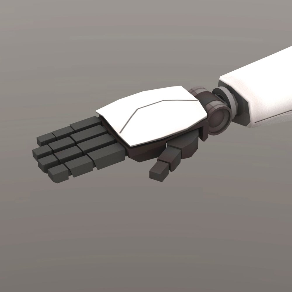 Police Android Robot Rigged Low Poly 3D model - Download Robots on ...