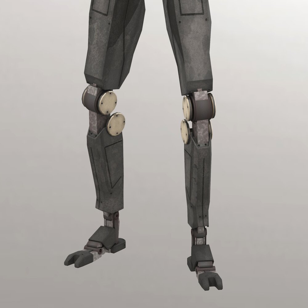 Low poly Soldier Android Robot Rigged 3D model - Download Robots on ...