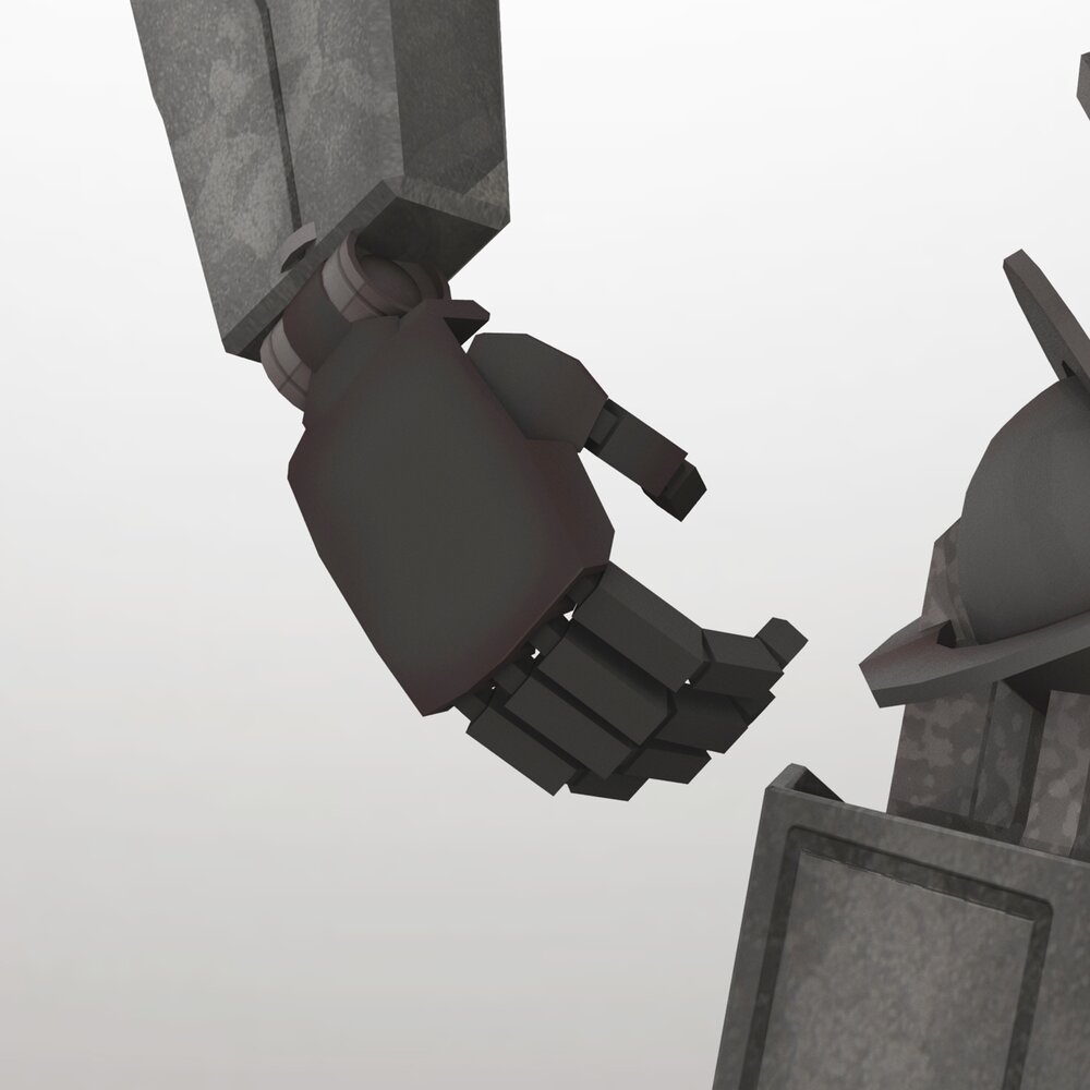 Low poly Soldier Android Robot Rigged 3D model - Download Robots on ...