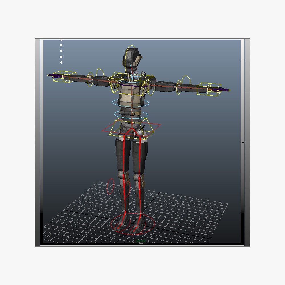 Low poly Soldier Android Robot Rigged 3D model - Download Robots on ...