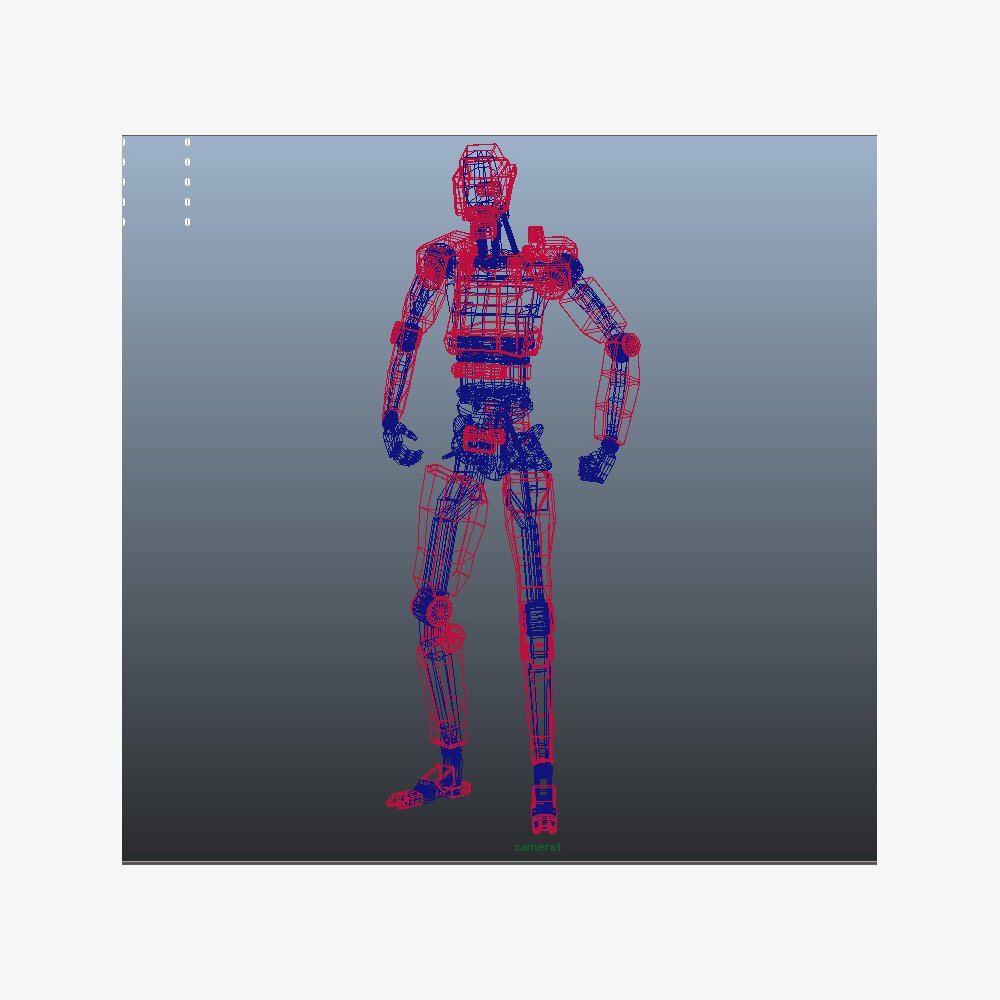 Low poly Soldier Android Robot Rigged 3D model - Download Robots on ...