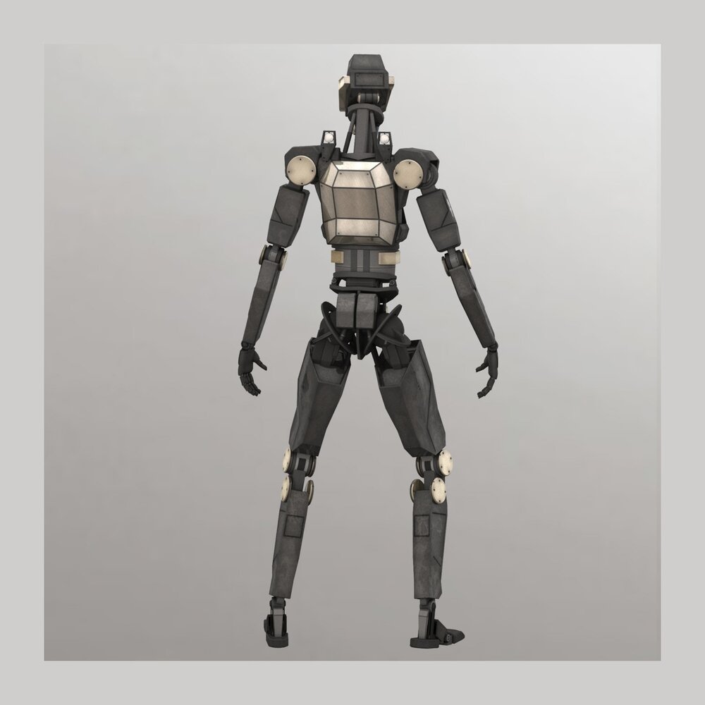 Soldier Android Robot Rigged 3D model - Download Robots on 3DModels.org