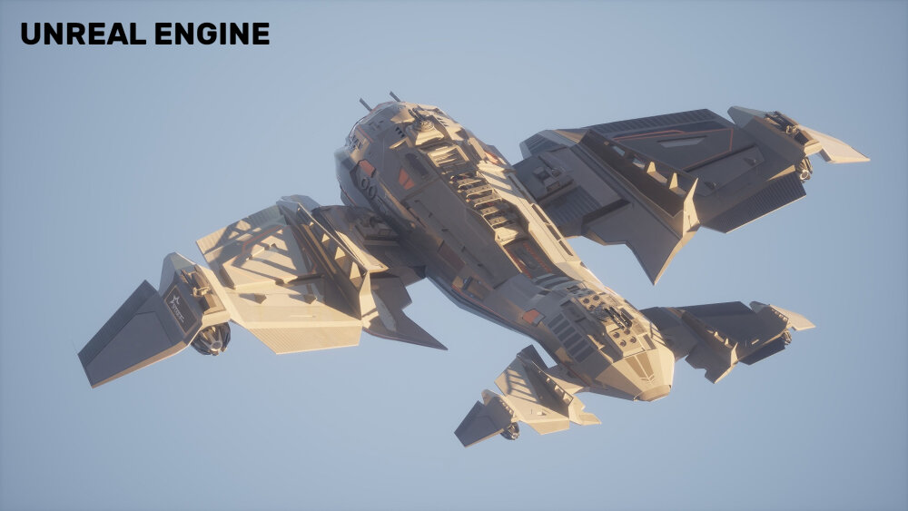 Star Fighter – Rigged-high Resolution Textured – Include Cocpit and ...