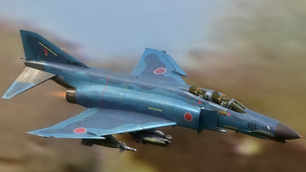 F4 幻影2 带驾驶舱 – 四种不同可更换纹理 Rigged 3D模型 - 下载 战斗机 开启 3DModels.org