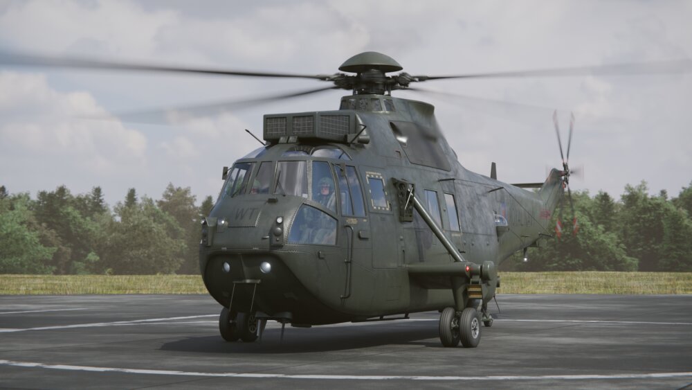 Westland Sea King Hc4 Commando 3D model - Download Helicopter on ...