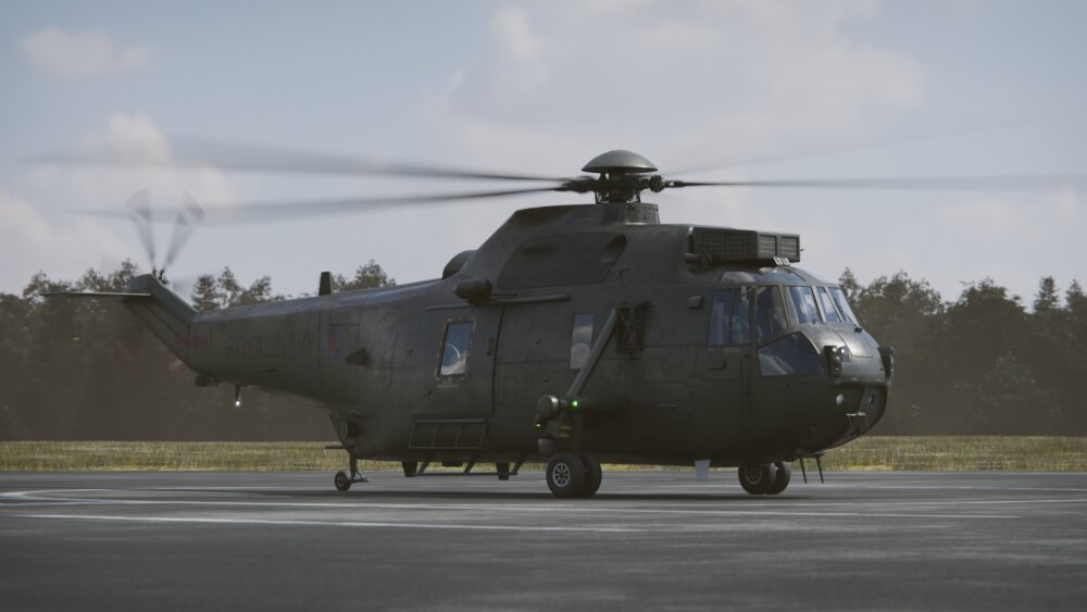Westland Sea King Hc4 Commando 3D model - Download Helicopter on ...