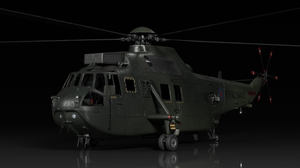 Westland Sea King Hc4 Commando 3D model - Download Helicopter on ...