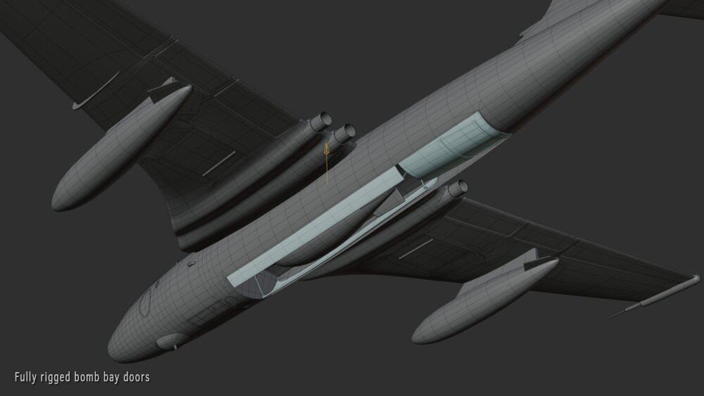 Vickers Valiant B1 Bomber 3D model - Download Bomber on 3DModels.org