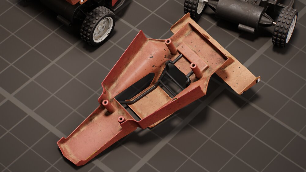 Retro RC Car Parts – Broken Remote Control Car Parts Collection Modelo ...