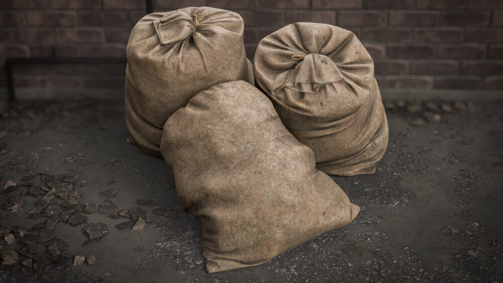 Realistic Garbage Bags Pack 3D model - Download Street elements on ...