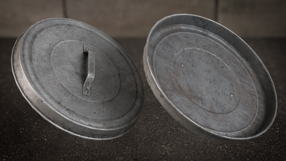 Realistic Trash Bins – Game Ready Props Pack 3D model - Download Street ...
