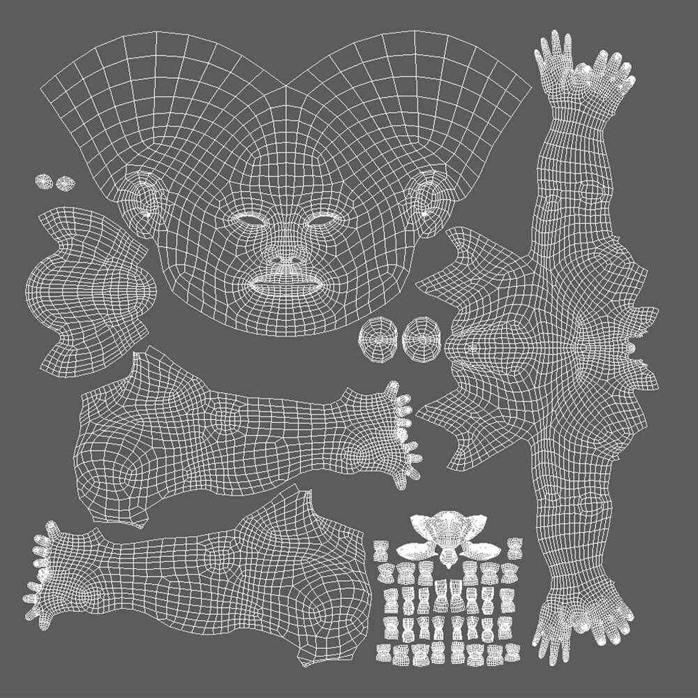 Thin Male Basemesh – Topology Uv Map 3D 모델 - 다운로드 만화 캐릭터 on 3DModels.org