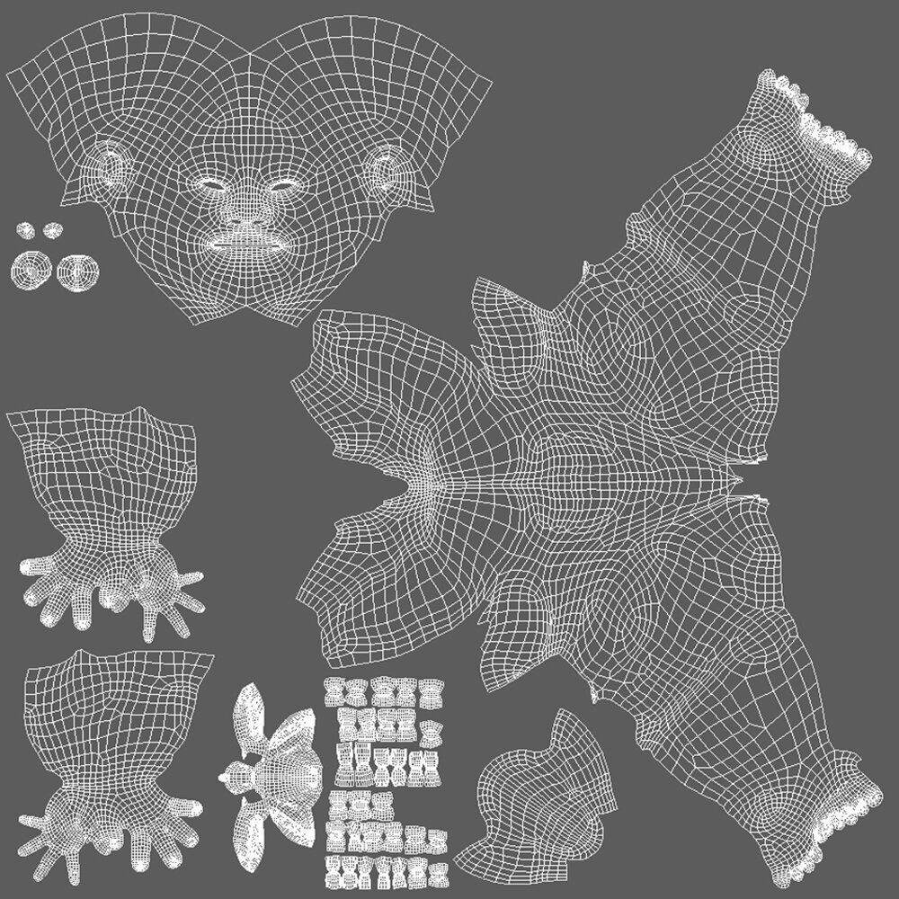 Muscular Male Basemesh – Topology Uv Map Modèle 3D - Télécharger ...