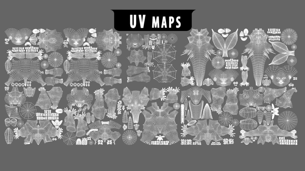 10 Mythical Creature – Topology Uv Map 3D 모델 - 다운로드 신화 생물 on 3DModels.org